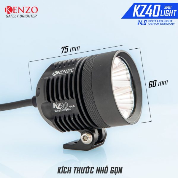 Kenzo KZ40 V4.0 | Ông Vua trợ sáng - Chip LED OSRAM Germany